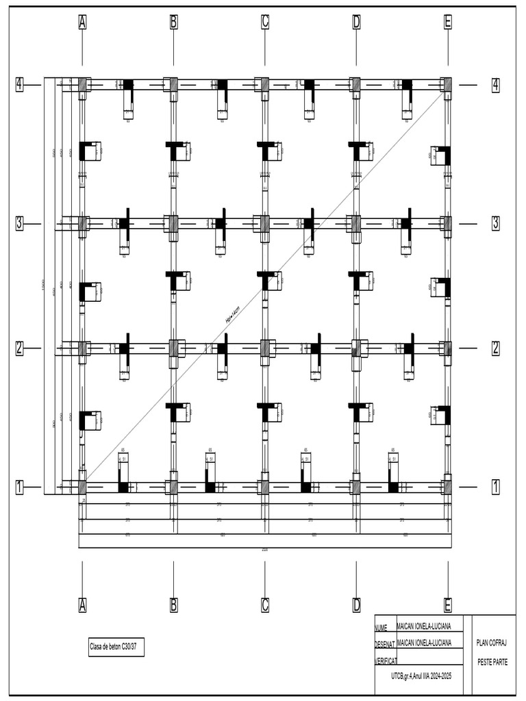 Plan Cofraj Parter | PDF