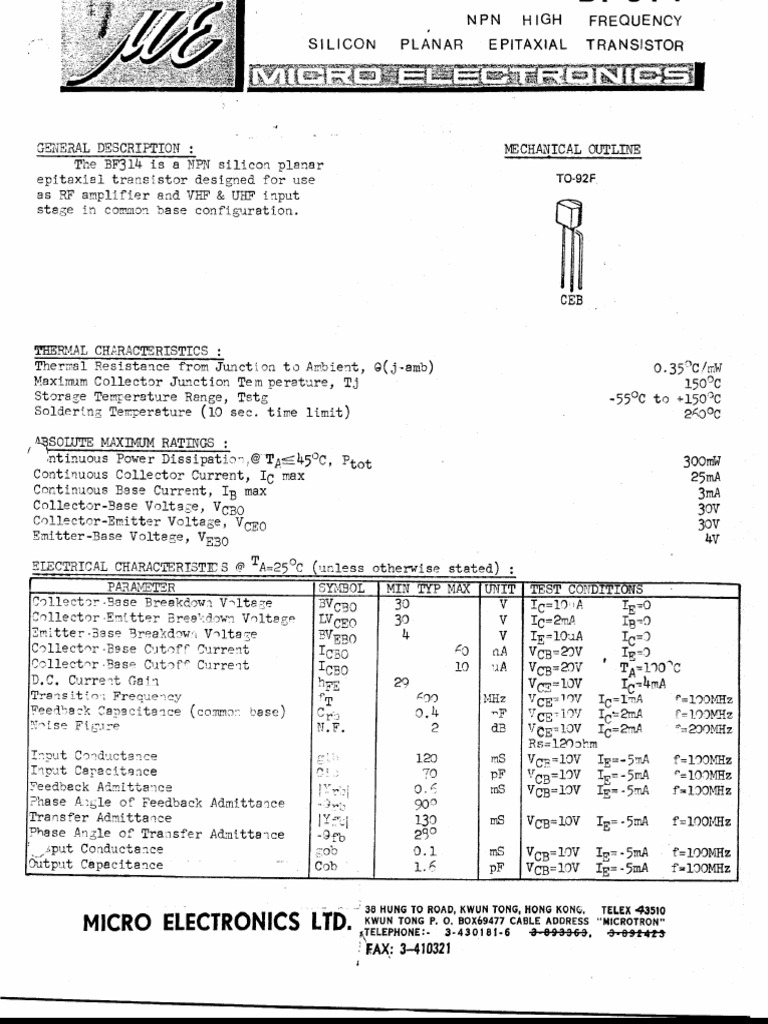 BF 314 | PDF
