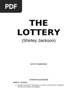 "The Lottery" Summary & Analysis | PDF