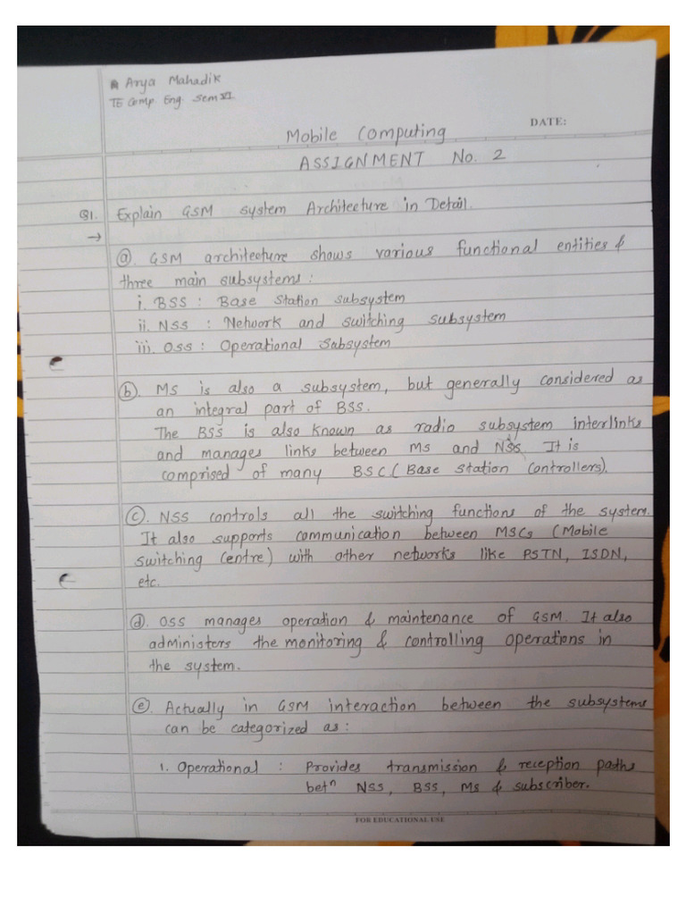 Mobile Computing Assignment - 2 | PDF