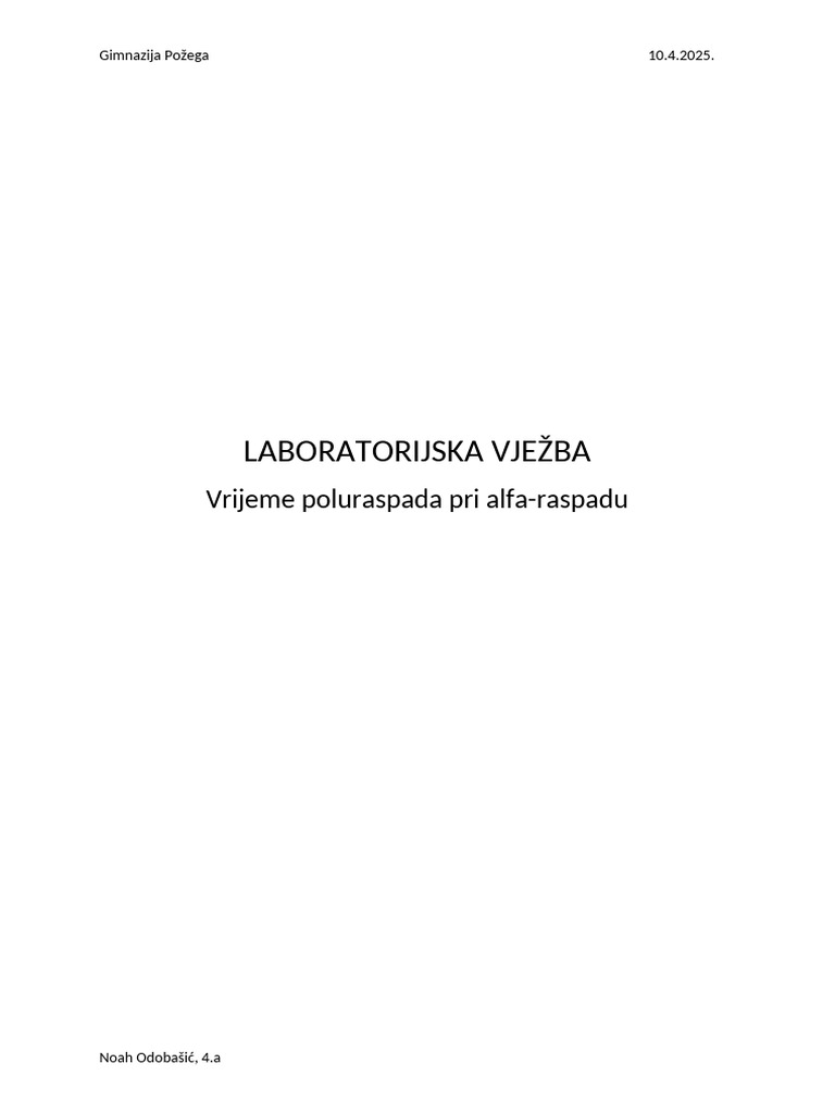 Vjezba | PDF