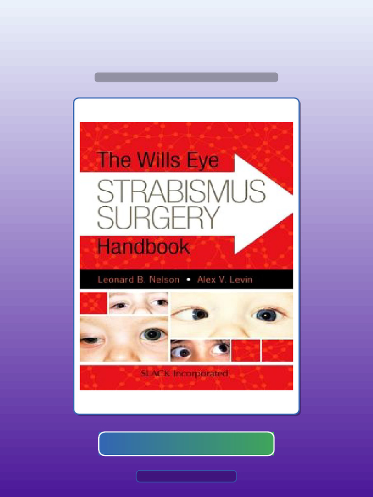 The Wills Eye Strabismus Surgery Handbook | PDF | Multiple Choice | Science