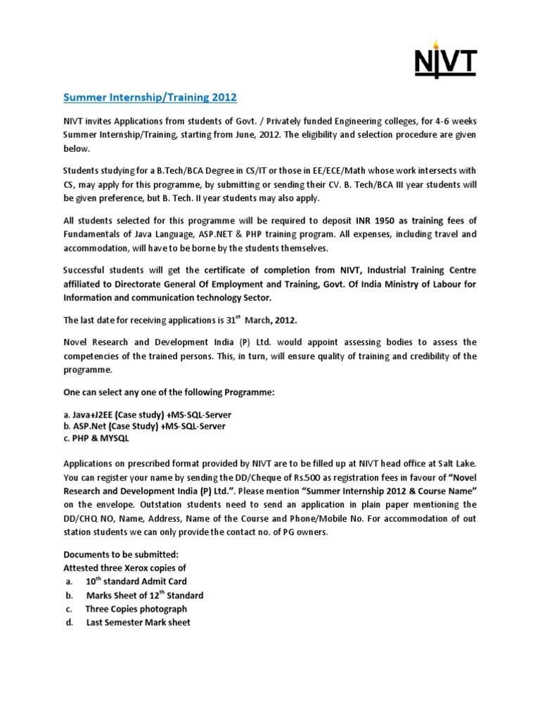 Summer Internship/Training 2012: TH TH | PDF | Php | Method (Computer ...