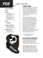 DND Insanity Table | PDF | Insanity | Psychotherapy