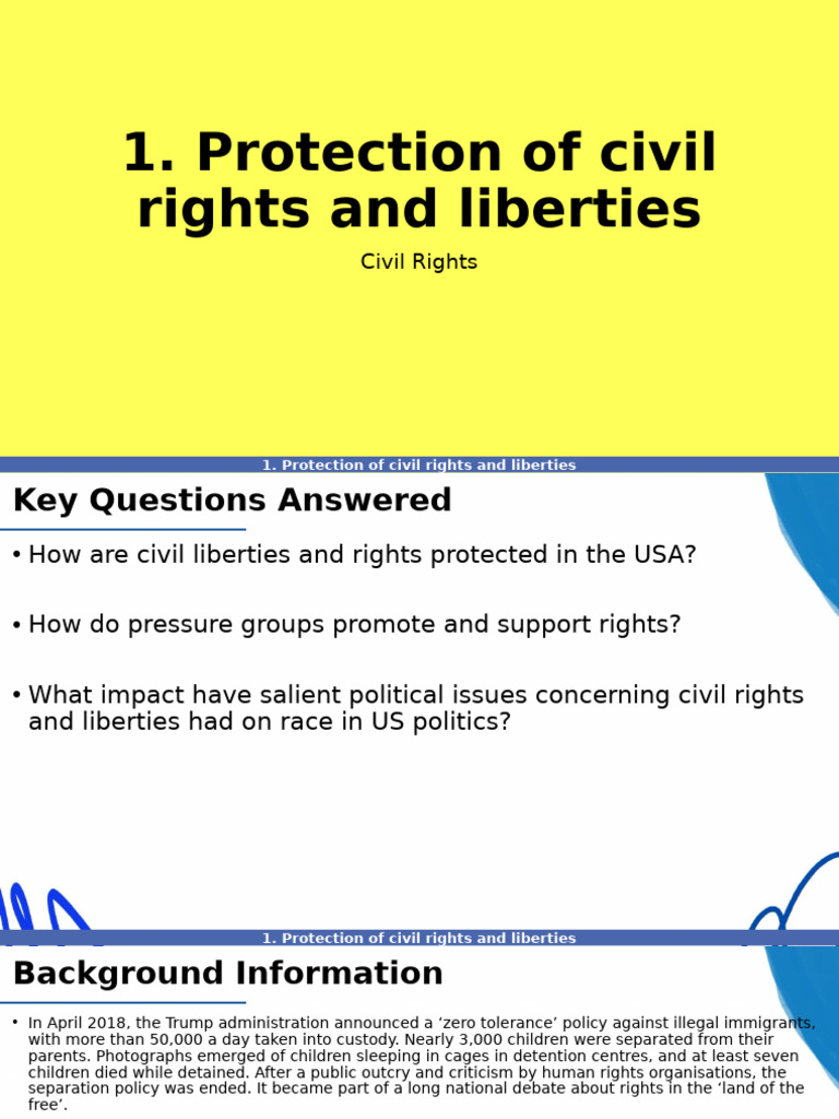 Protection of Civil Rights and Liberties | PDF | Equal Protection ...