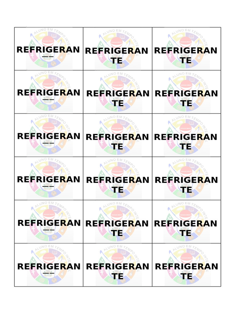 Fichas de Bar - Refrigerante (LP) | PDF