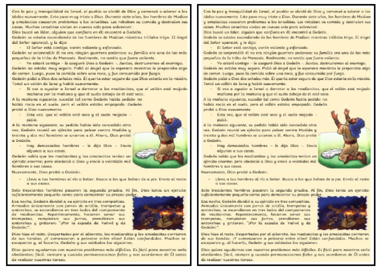 Lectura de Gedeón | PDF