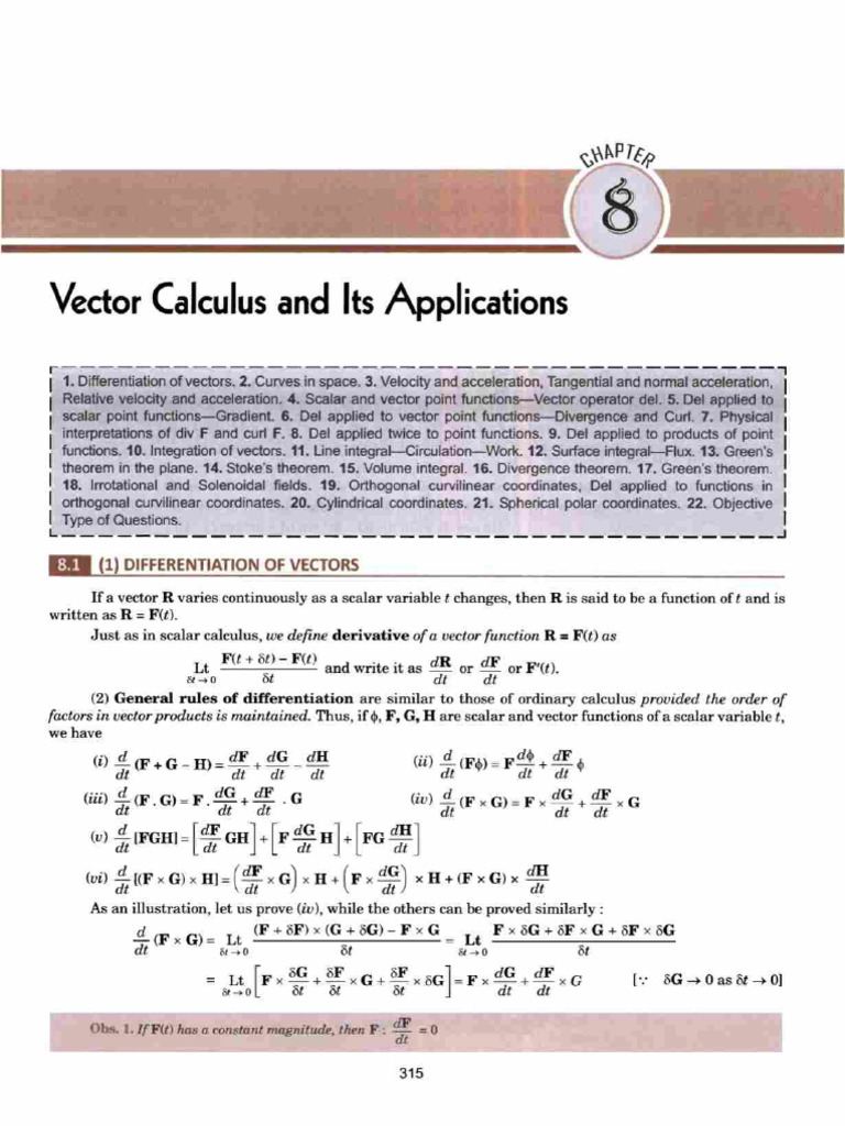 Vector Calculus | PDF