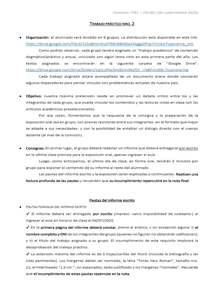 Consignas 2do TP - Comision 7761 | PDF | Inteligencia artificial | Inteligencia (IA) y semántica