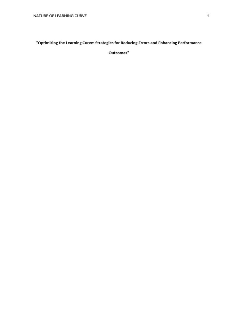 Experiment 9 Nature of Learning Curve | PDF | Learning | Memory