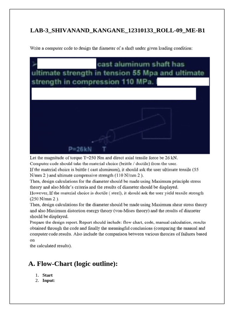 Axial Load and Torque Analysis Guide | PDF