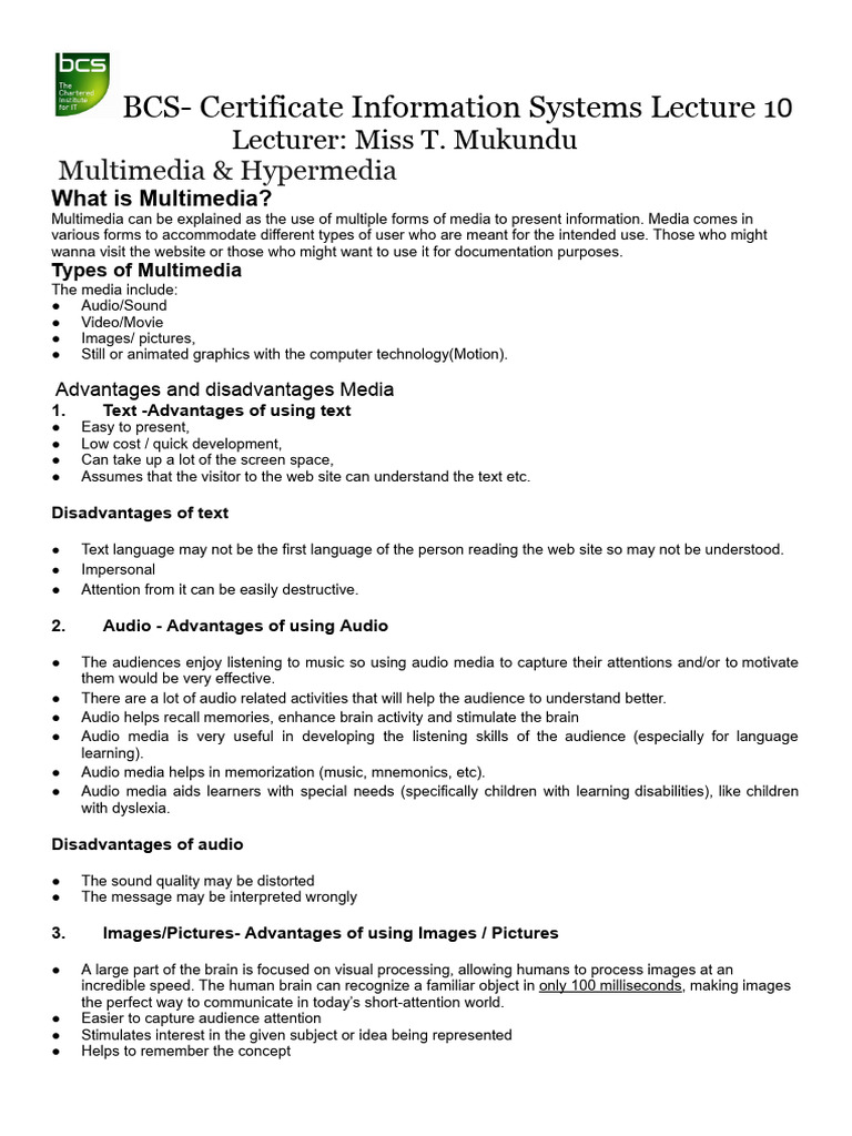 BCS Certf Is Jun22 Lecture 10 | PDF | Markup Language | Html