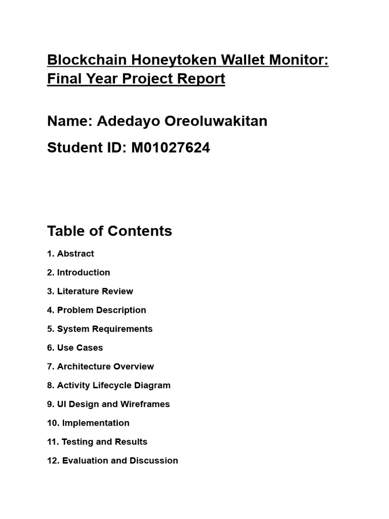 Blockchain Honeytoken Security Monitor | PDF | Computer Security | Security