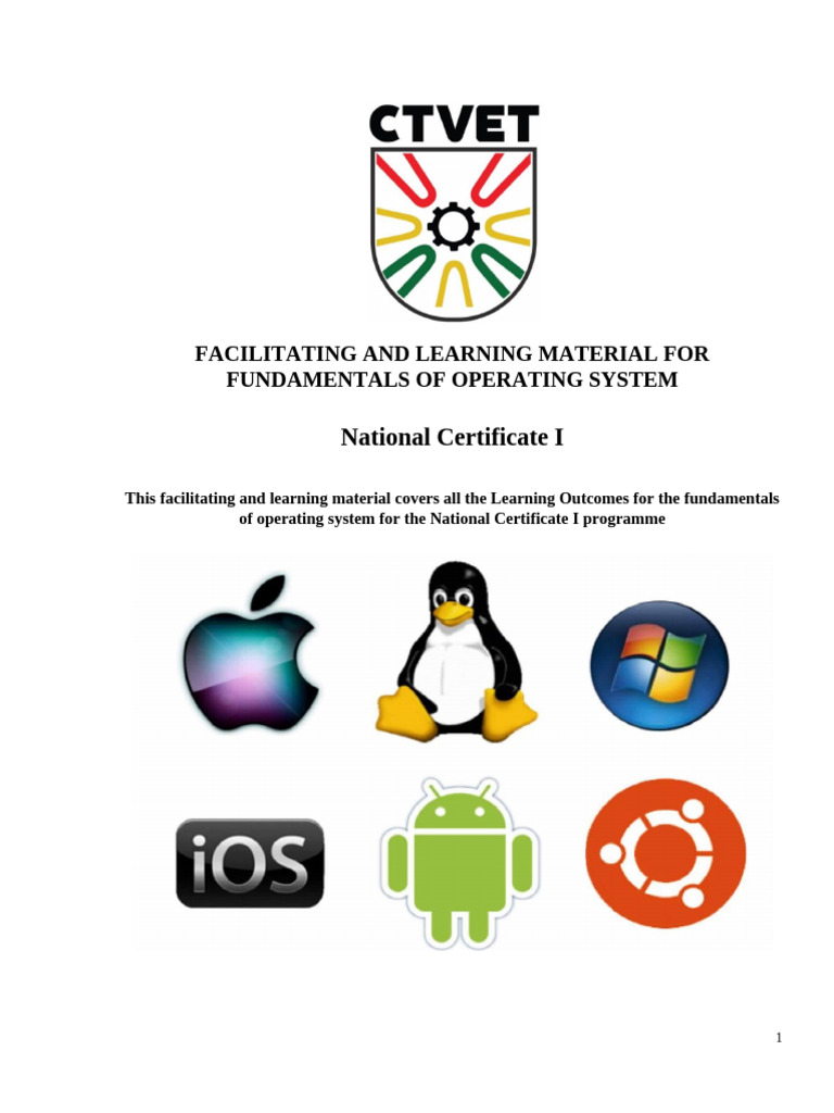 UNIT 14-Fundamentals of Operating System | PDF | File System | Command Line Interface
