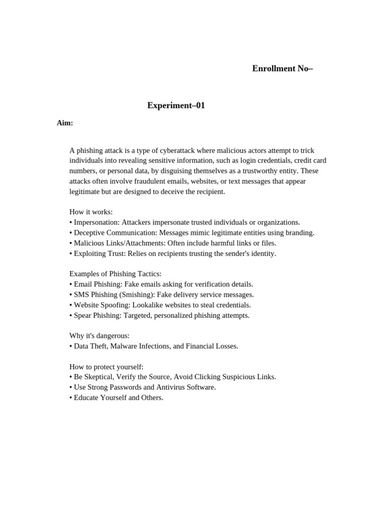 Updated Phishing Experiment Document | PDF | Phishing | Security