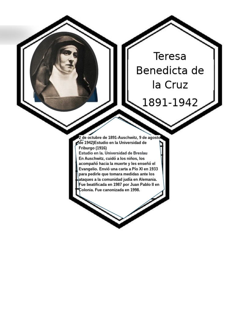 Teresa Benedicta de la Cruz: Vida y Canonización | PDF