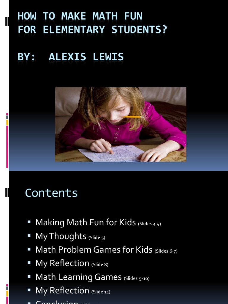How To Make Math Fun | PDF | Classroom | Teachers