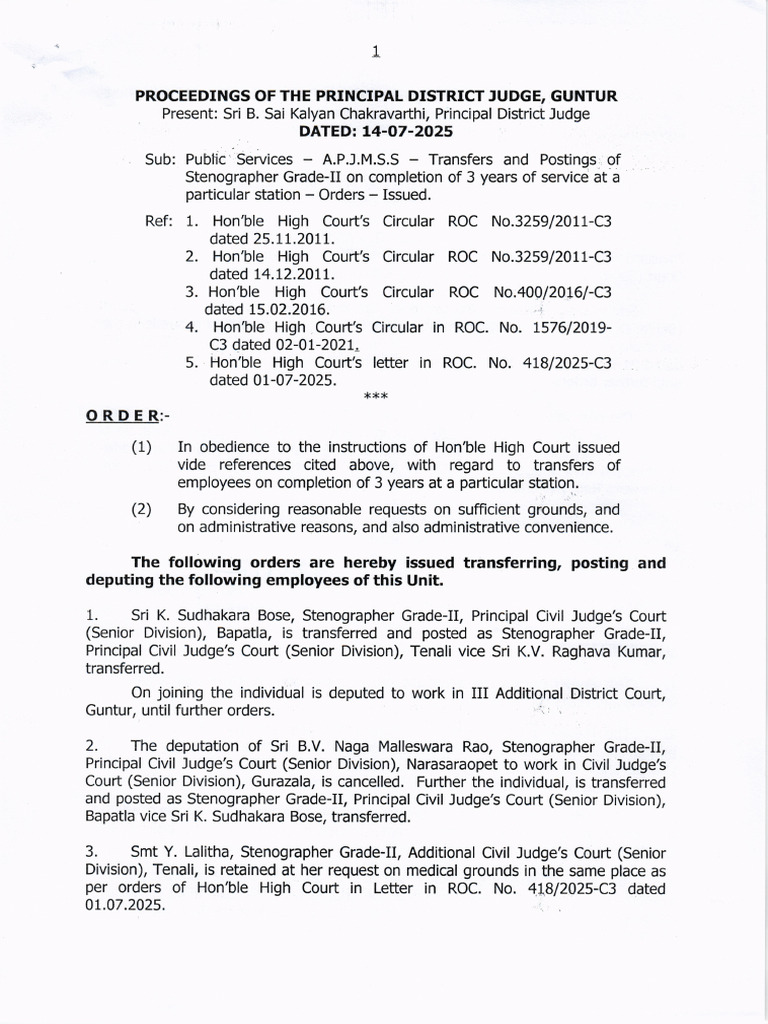 Steno Grade II Transfers 2025 | PDF