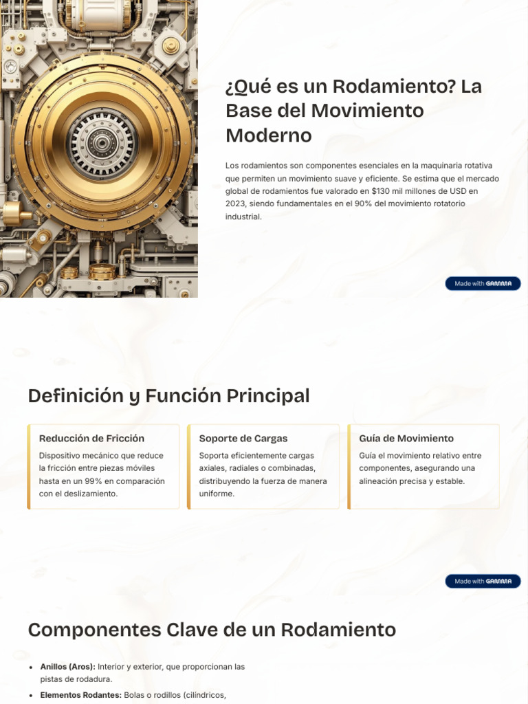 Que Es Un Rodamiento La Base Del Movimiento Moderno | PDF | Rodamiento ...