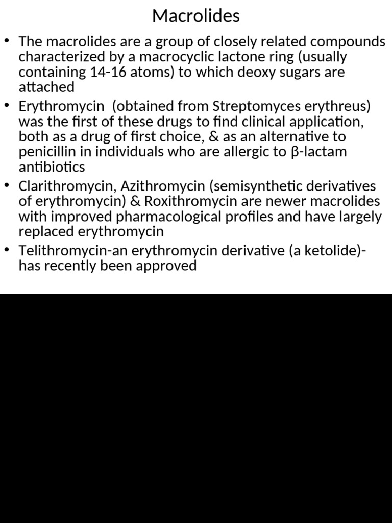 Macrolides Lincosaminde Streptogramins | PDF | Microbiology | Medical ...