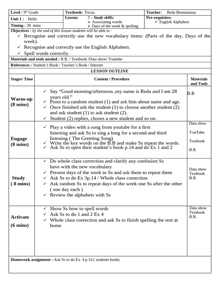 9th Unit 1 Study Skills | PDF | Learning | Human Communication