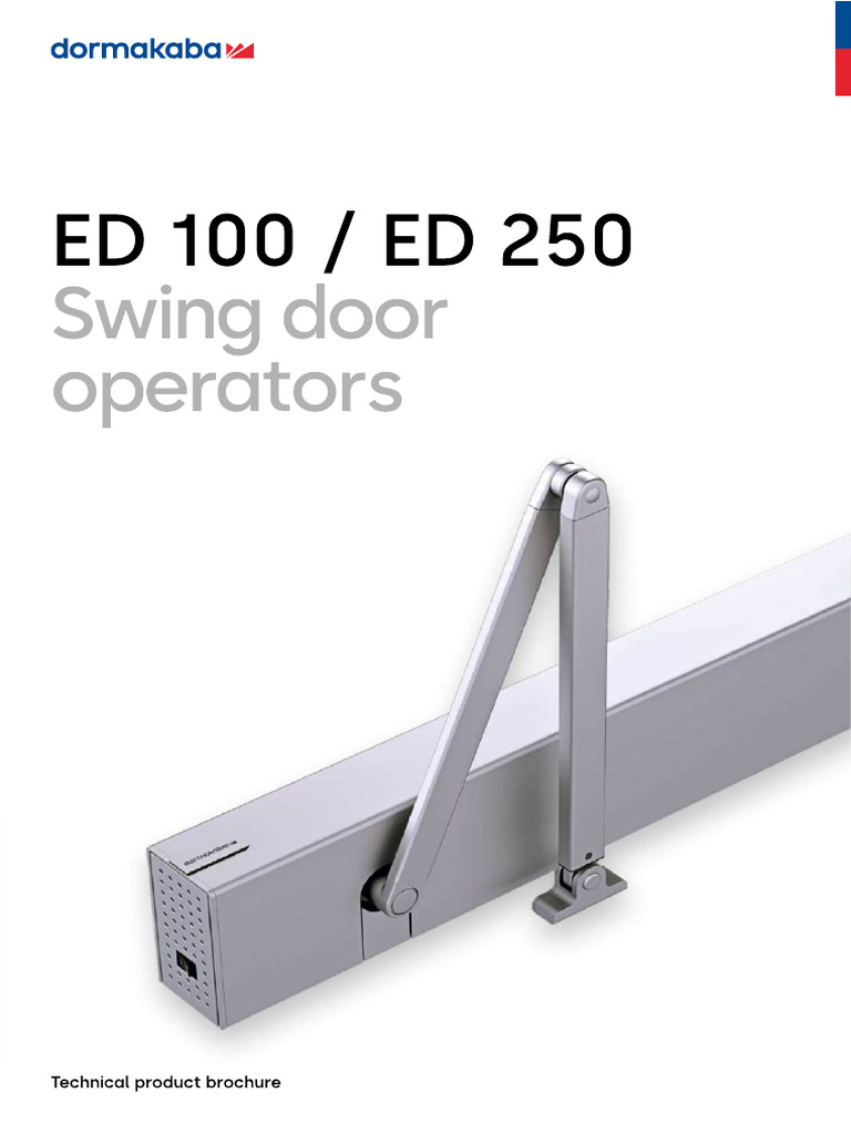 AUTOMATIC DOOR CLOSER (Dormakaba) SPEC SHEET | PDF