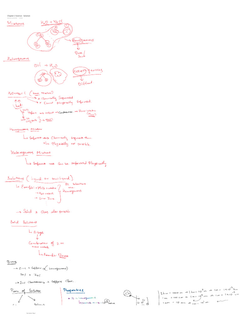 Chapter 2 Science - Solution | PDF