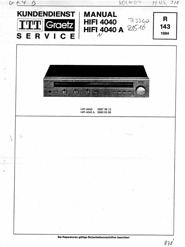 Hifi 4040 | PDF