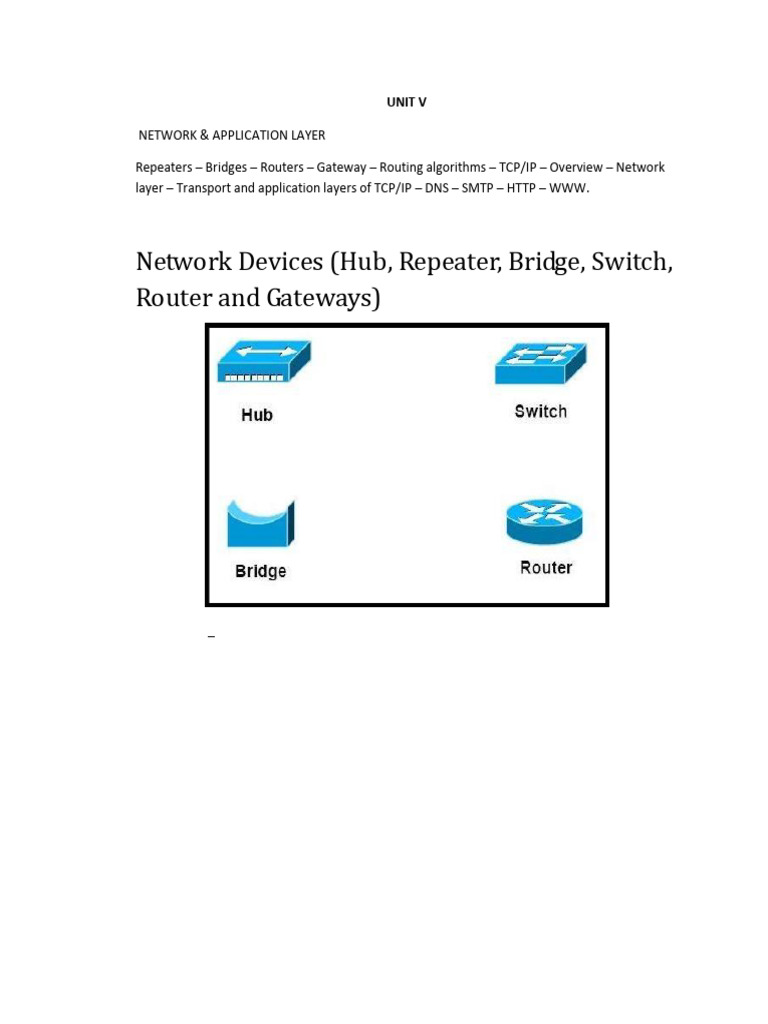 Network Interconnection Devices Overview | PDF | Network Switch ...