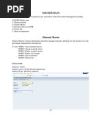 SAP MM Material Master Data Tables | PDF