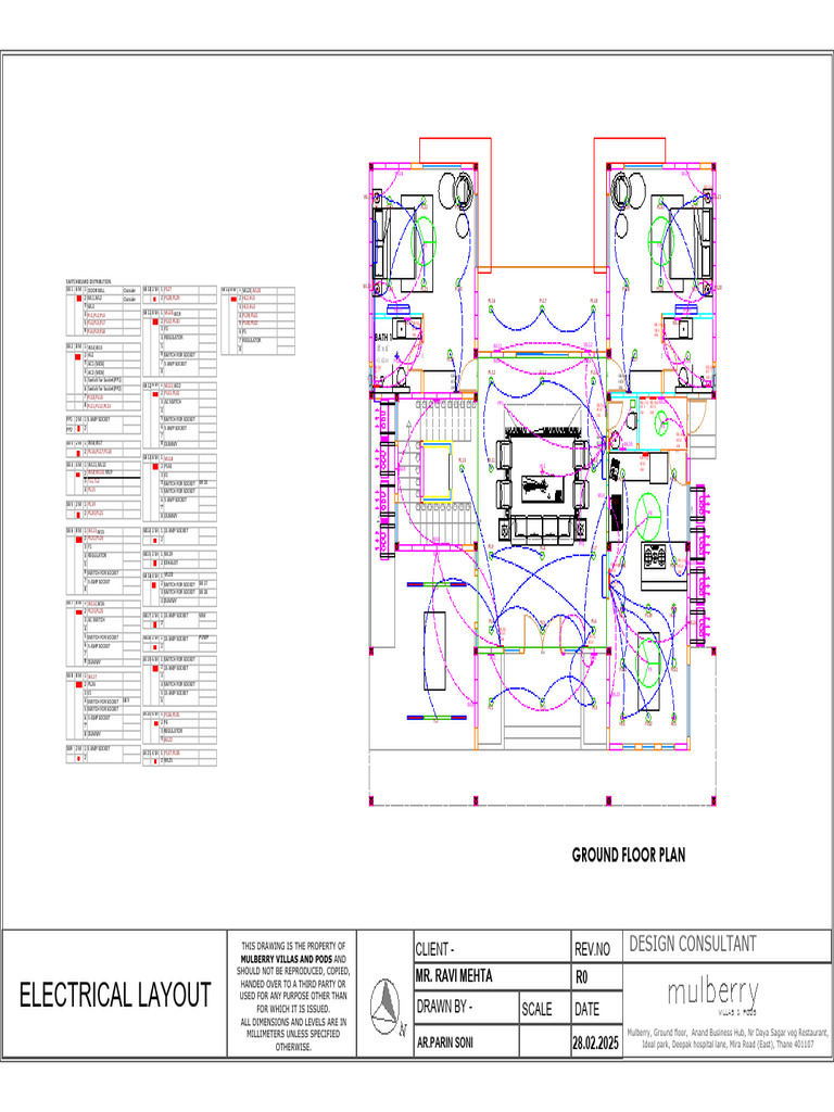 Ground Floor Electrical Layout-Model | PDF