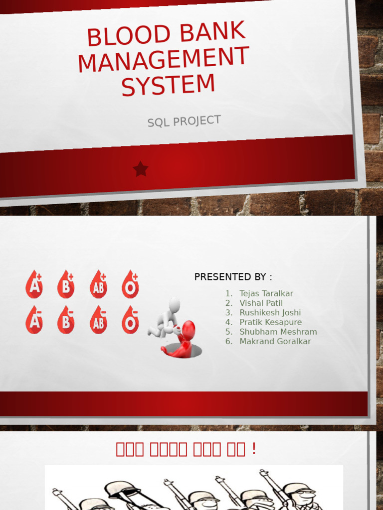 Blood Bank Management Bbms-1 | PDF | Blood Donation | Databases