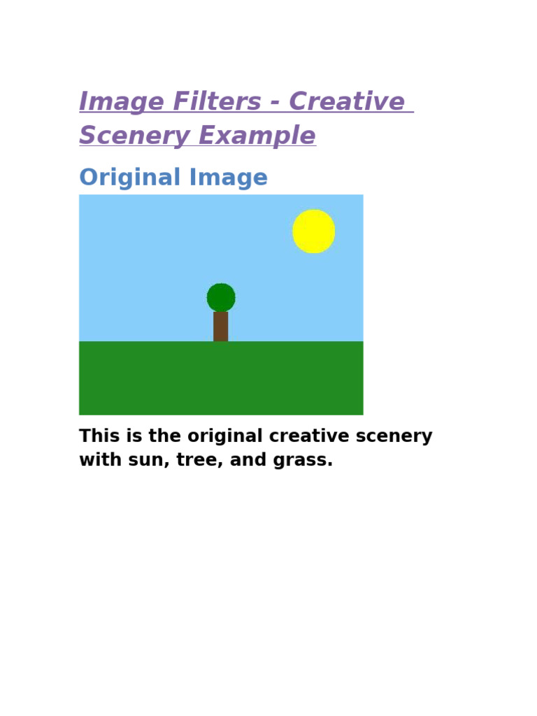 Creative Image Filters | PDF