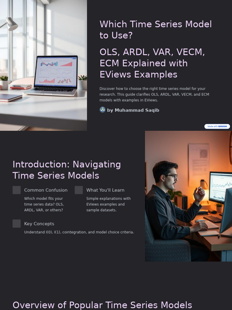 Which Time Series Model To Use | PDF | Time Series | Applied Mathematics