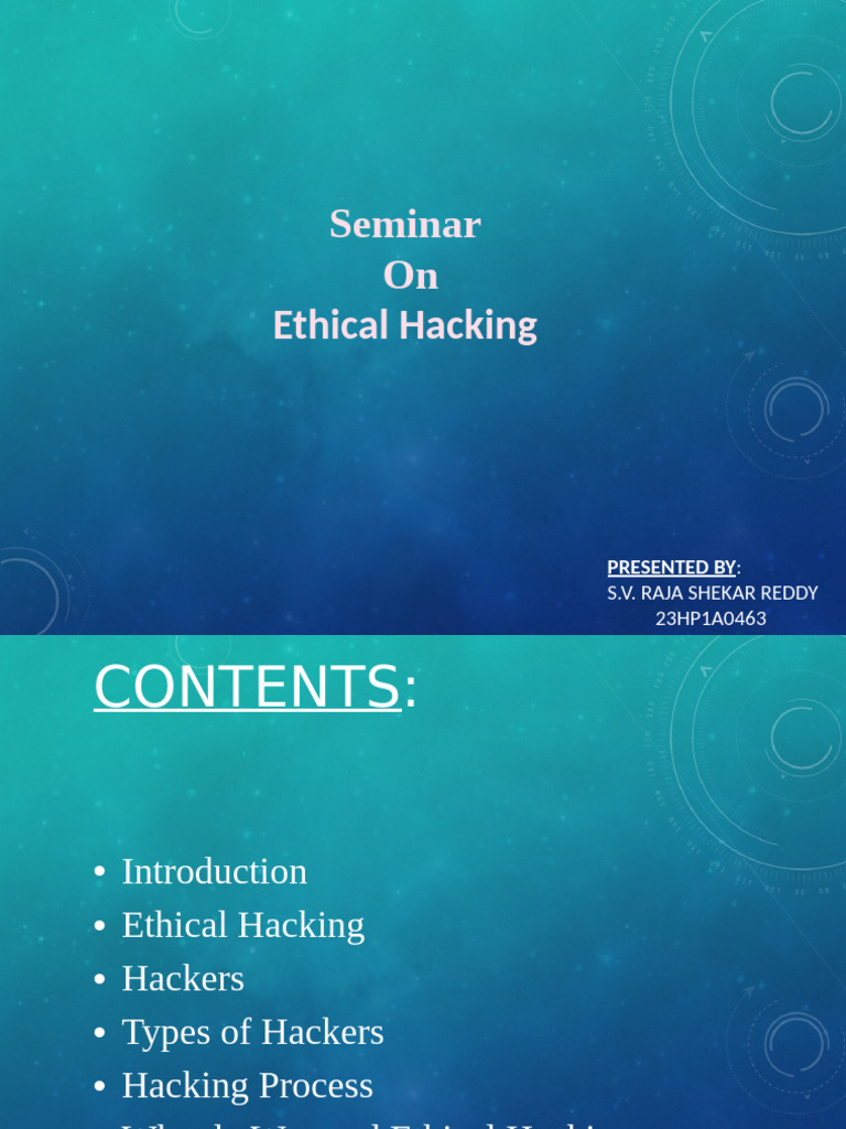Ethical Hacking | PDF | Security Hacker | White Hat (Computer Security)