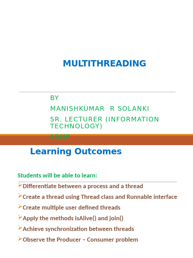 Understanding Multithreading in Java | PDF | Process (Computing) | Software