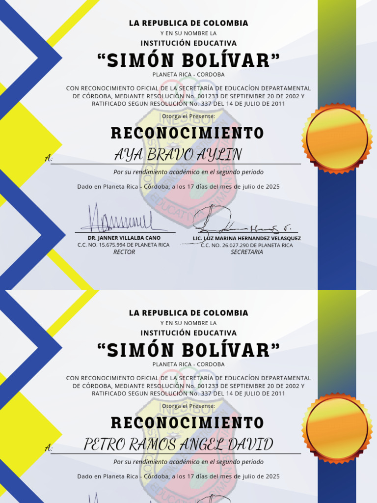 Diplomas | PDF | Colombia