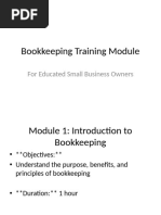 BookKeeping Training Manual | PDF