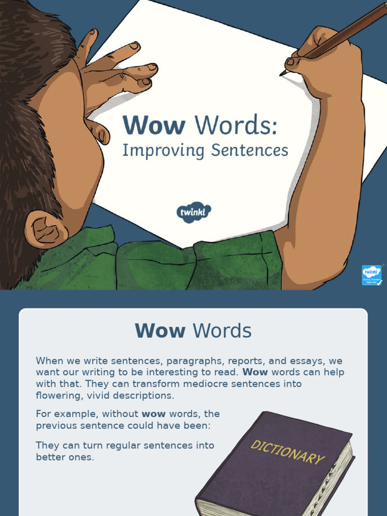 Improving Sentences Powerpoint | PDF | Adverb | Adjective