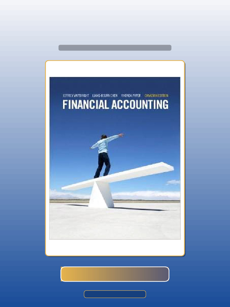 Financial Accounting First Canadian Edition by Jeffrey Waybright | PDF ...