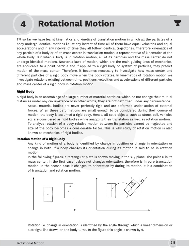 Rotational Motion | PDF | Rotation Around A Fixed Axis | Rotation