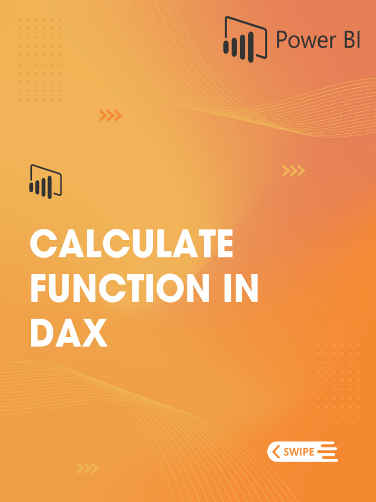 Calculate Function in DAX | PDF