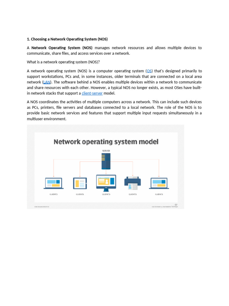 NOS vs. Network Hardware Explained | PDF | Computer Network | Operating ...