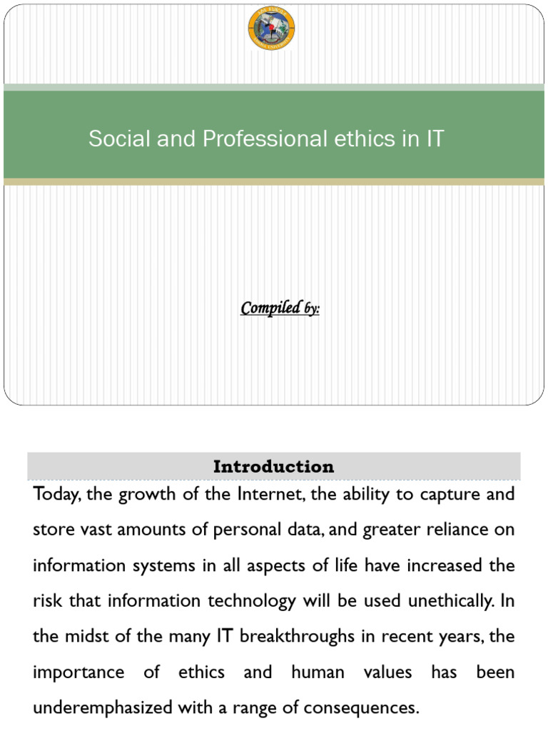 Ethics and Rights in IT Systems | PDF | Justice | Crime & Violence