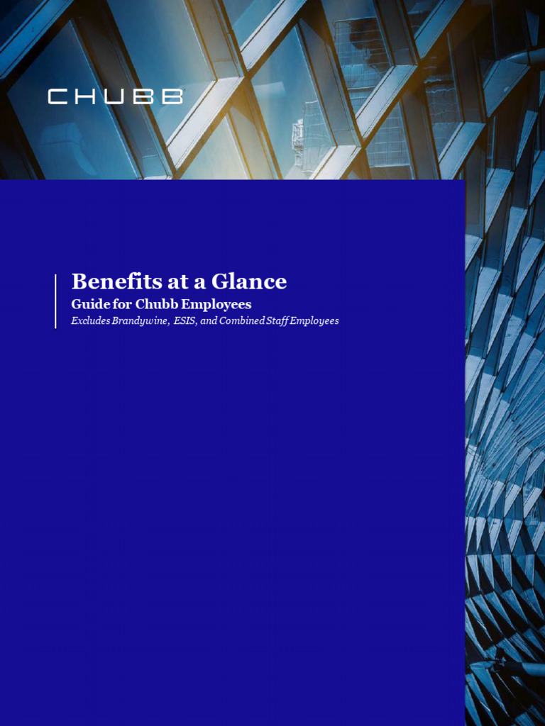 Chubb Employee Benefits Overview | PDF | Health Savings Account | 401(K)