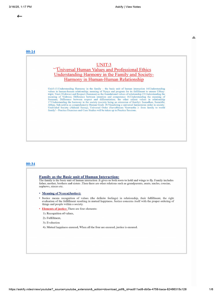 YouTube Video Timestamp Notes | PDF