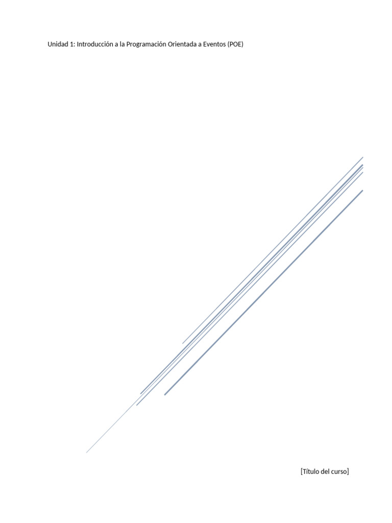 Temario de Programación Orientada A Eventos Utilizando JavaScript | PDF | Script Java | HTML