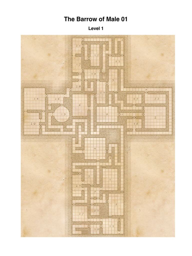 Barrow of Male Dungeon Overview | PDF