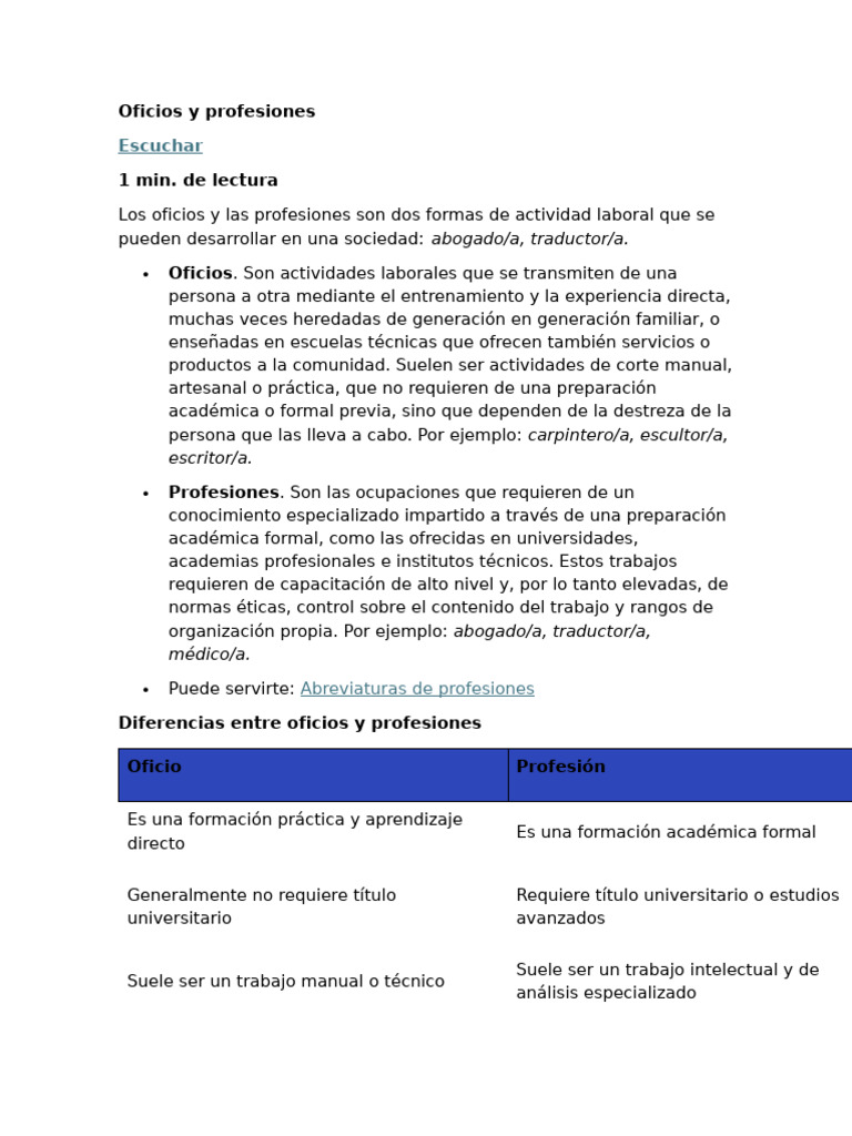Oficios y Profesiones | PDF | Abogado