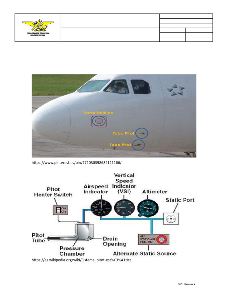 Sistema Pitot-Estático A320 | PDF | Presión | Pascal (Unidad)
